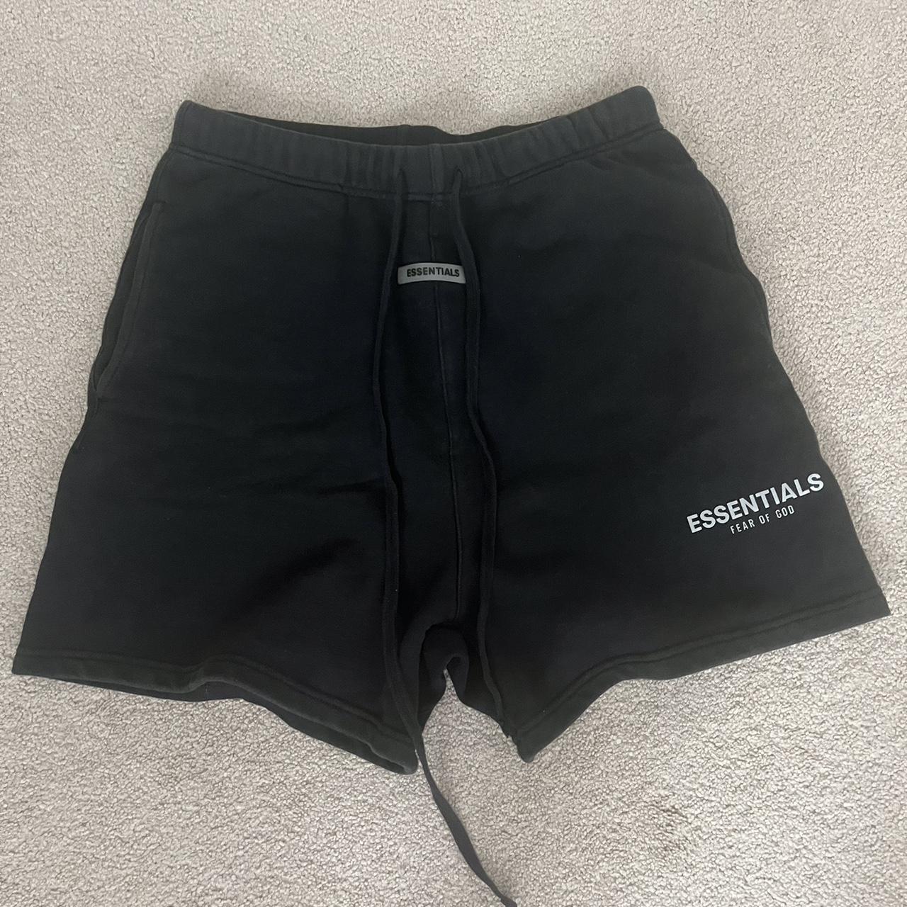 REP** Black essentials shorts Size M Used - great... - Depop