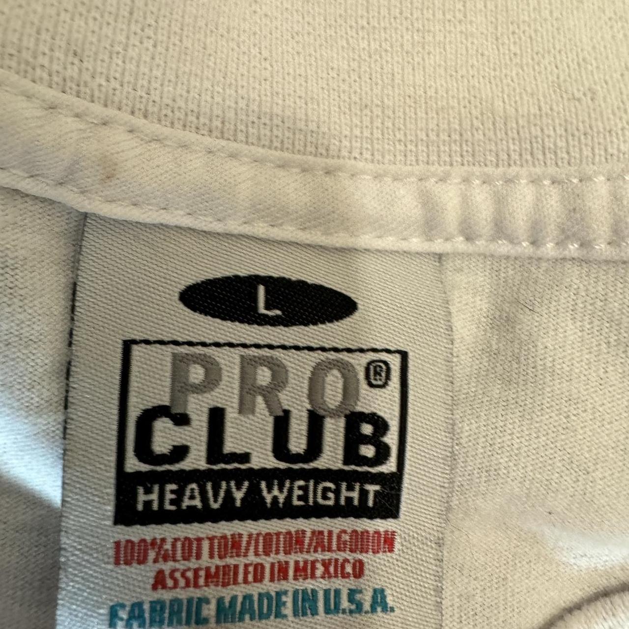 White Pro Club shirt heavy material White... - Depop