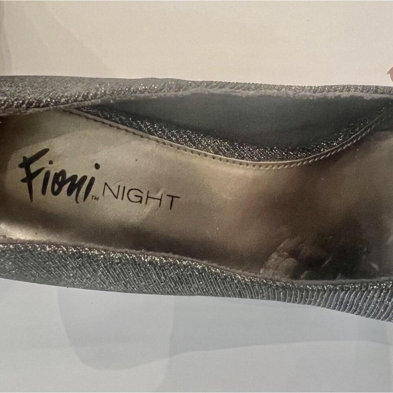 Fioni Night Women’s Heels Size 9.5 Silver Sparkly... | Depop