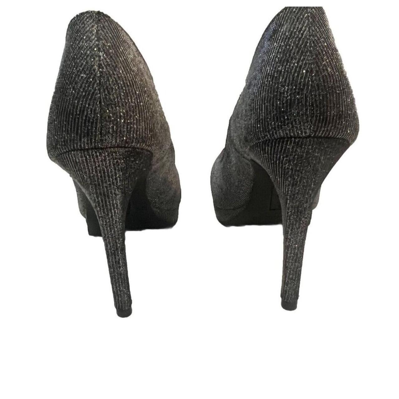 Fioni Night Women’s Heels Size 9.5 Silver Sparkly... | Depop