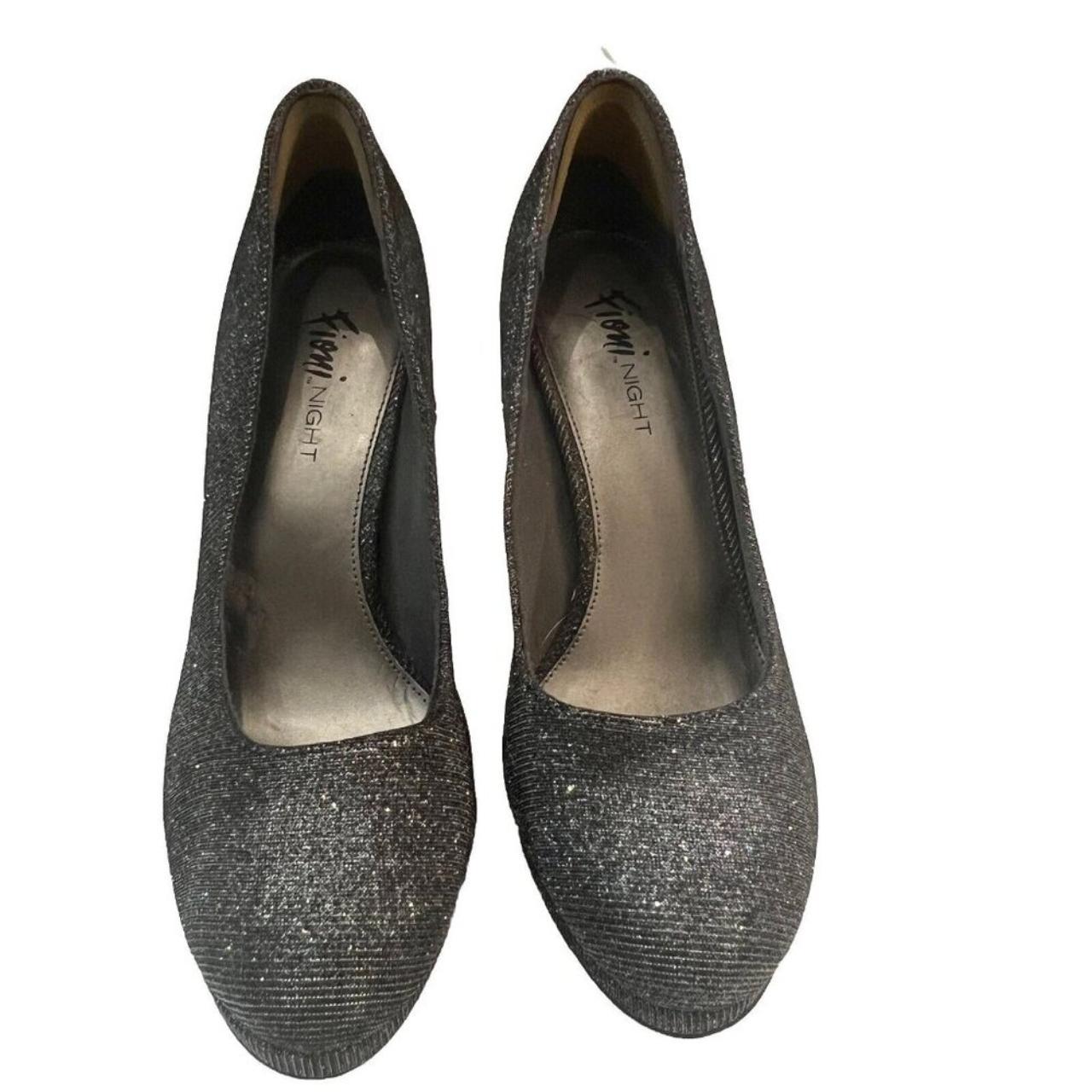 Fioni Night Women’s Heels Size 9.5 Silver Sparkly... | Depop