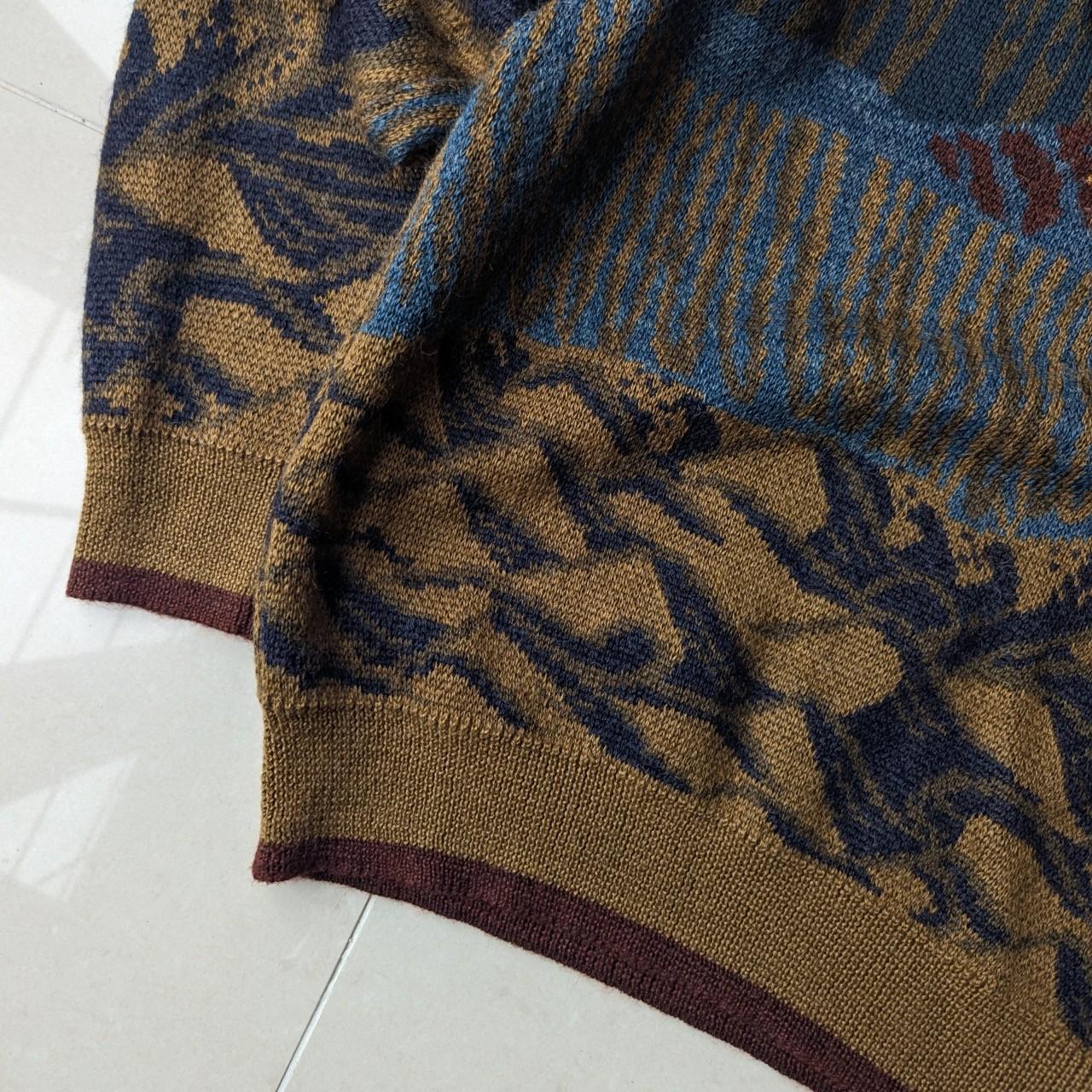 Vintage 1980s Unique Wave Designer Jumper 🌻... - Depop