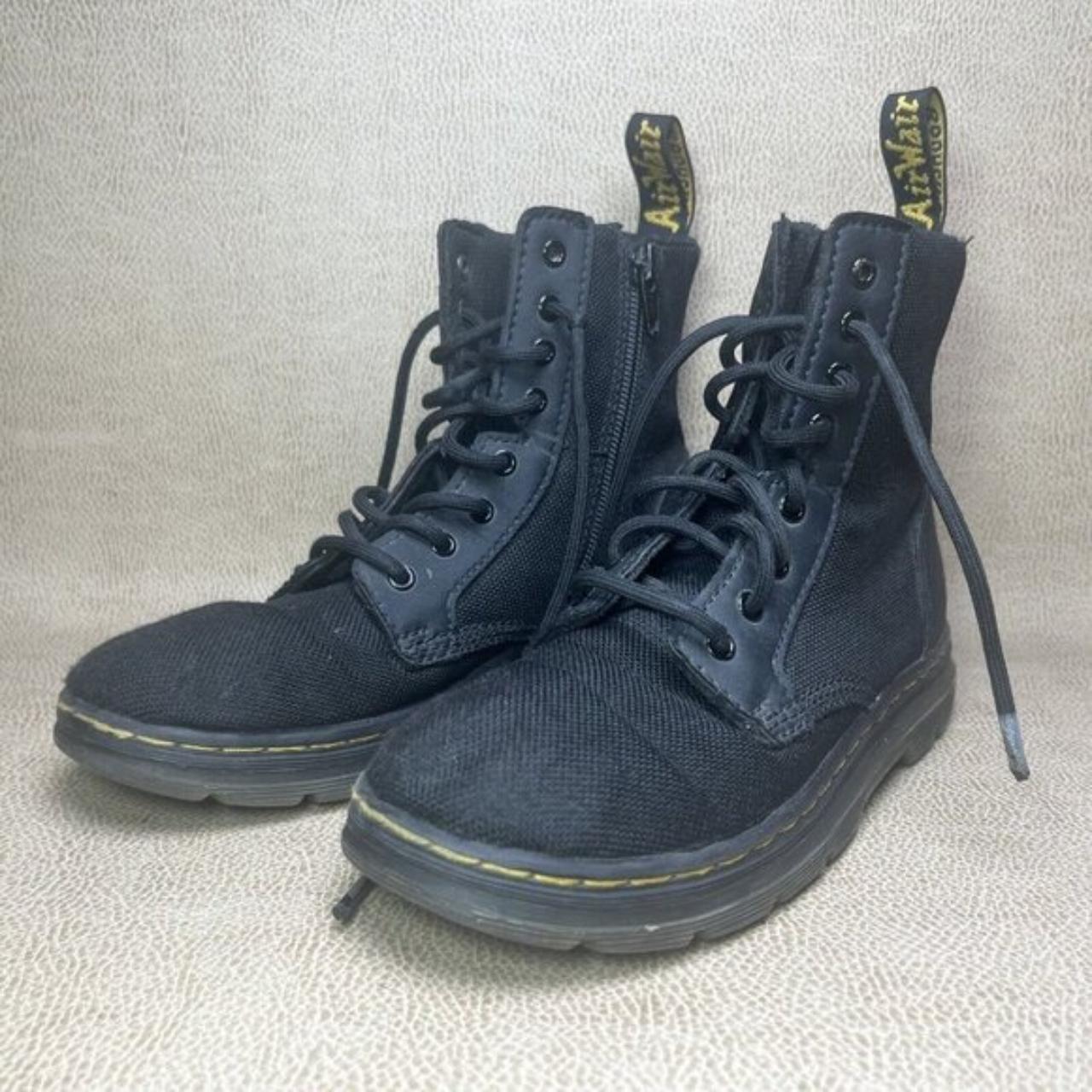 Dr. Martens Doc Combs J Combat Lace Up Boots Canvas... - Depop