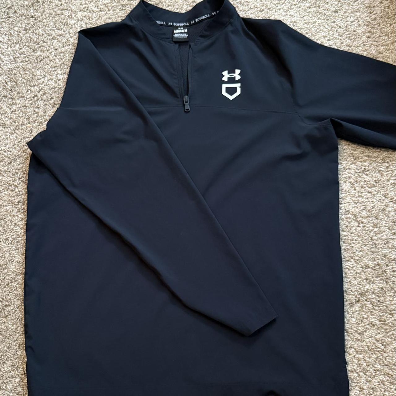 Black Under Armour baseball quarter zip Size M... | Depop