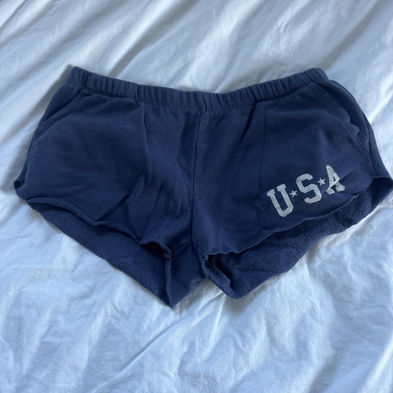 Navy comfy shorts - Depop