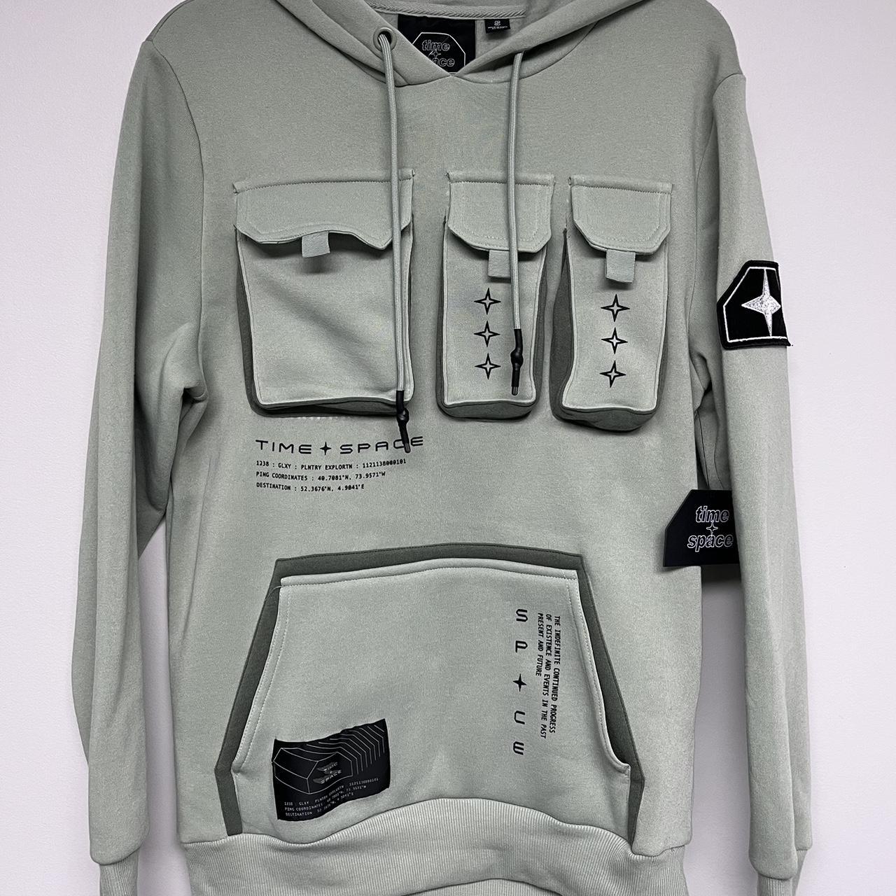 Time + Space cargo hoodie. #streetwear #hoodies... | Depop