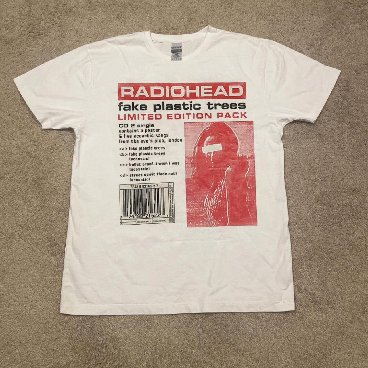 radio head fake plastic t shirt New Gildan Heavy... - Depop