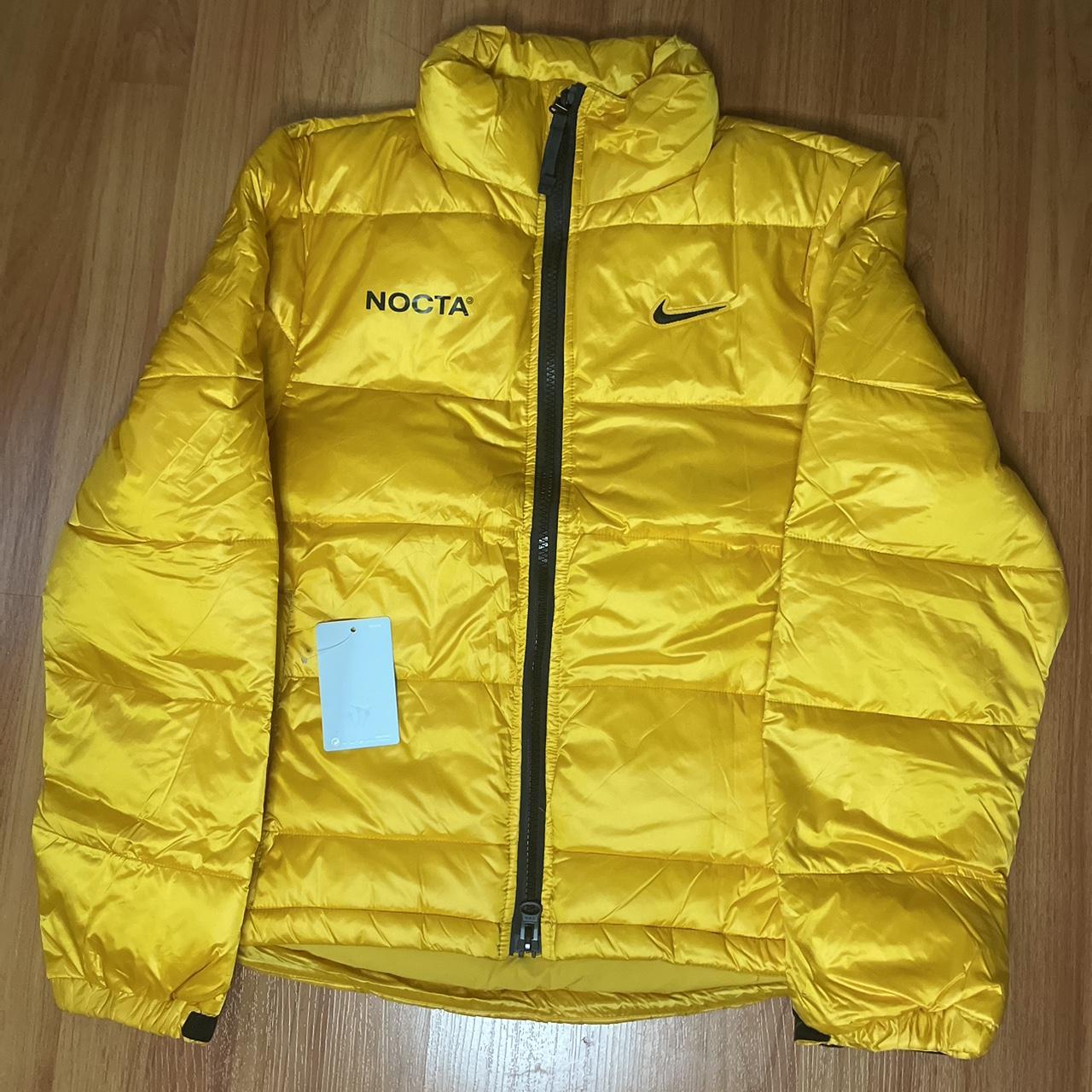 Nike x NOCTA Sunset Puffer Jacket Yellow - Depop