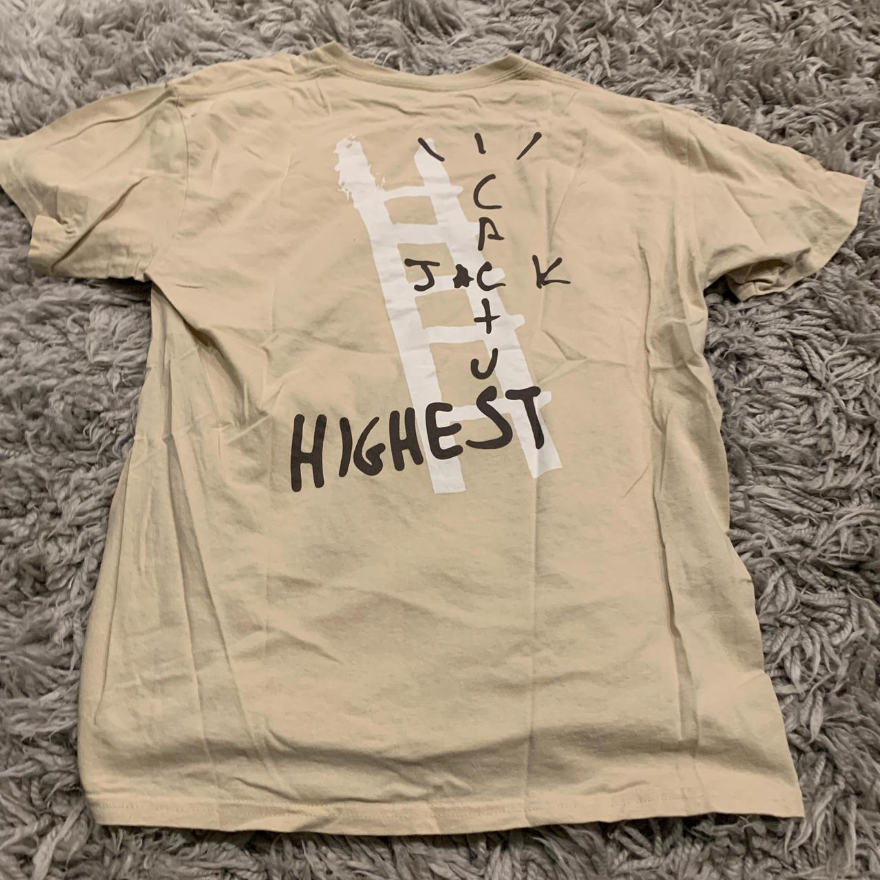 Cactus jack Travis Scott medium beige tee - Depop