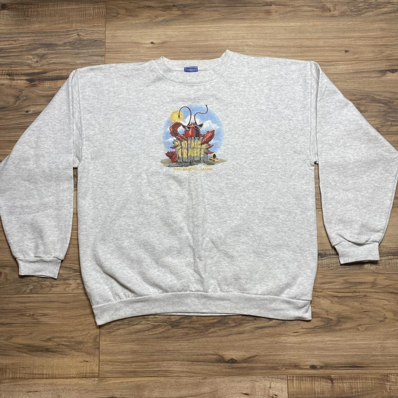 Vintage 90s B & E Sport Eat More Crabs Bay Harbor... | Depop