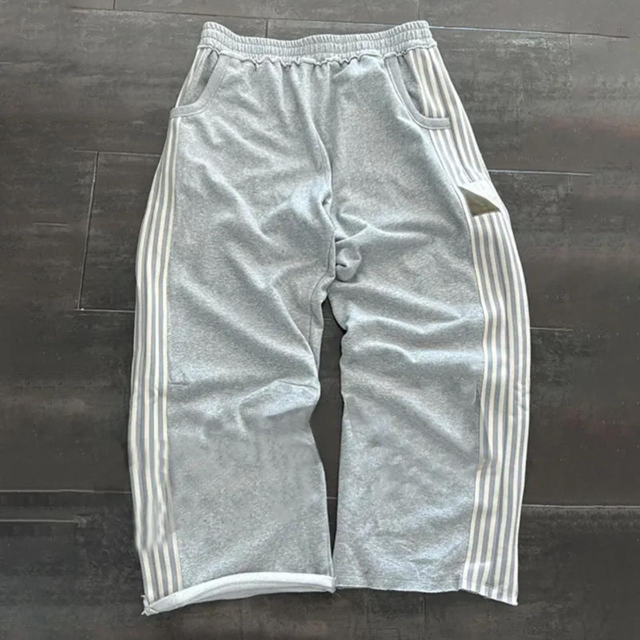 Grey Striped Sweats (Multiple Sizes) ~IF YOU WANT... - Depop