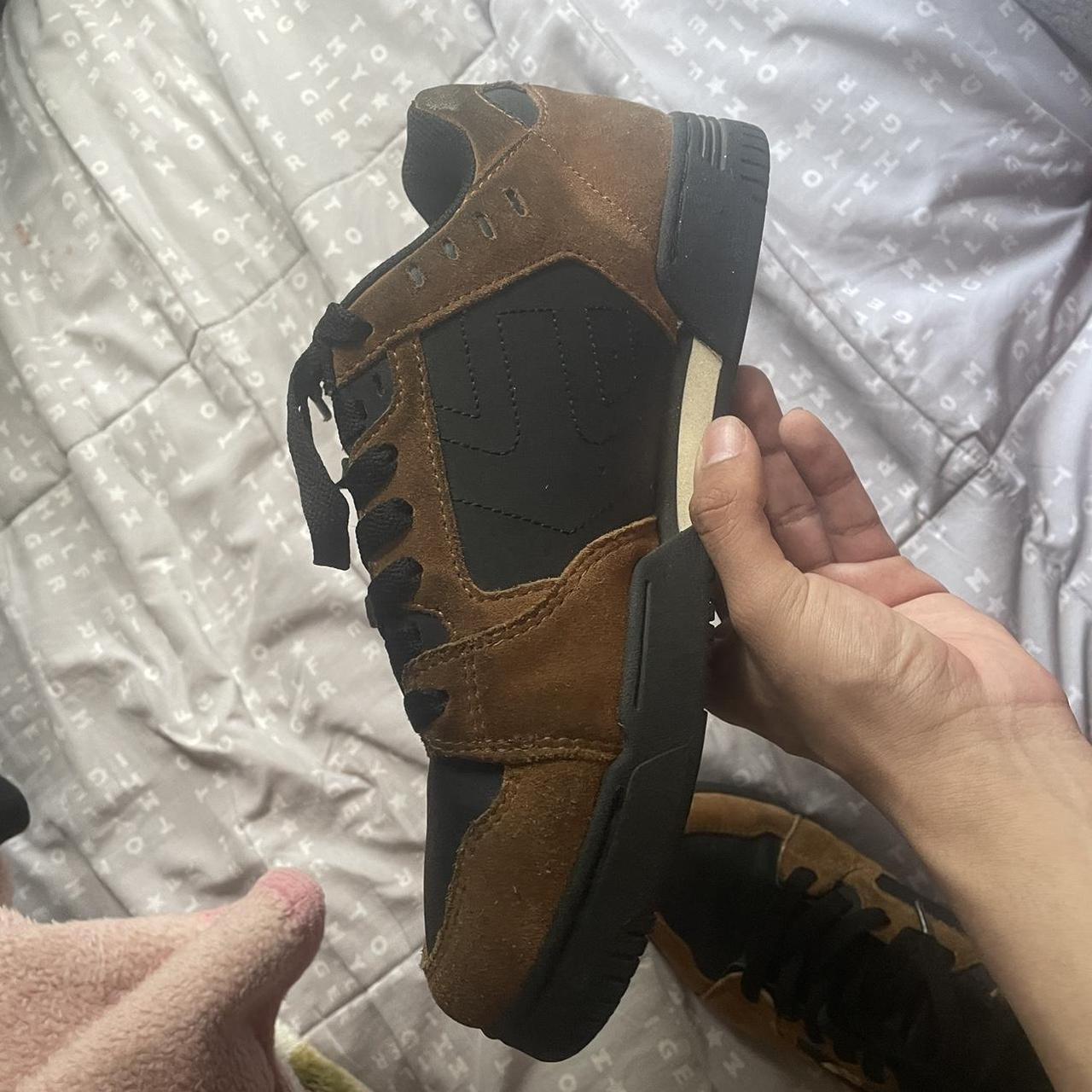 Brown etnies - chunky fat toe shoes - has some... - Depop