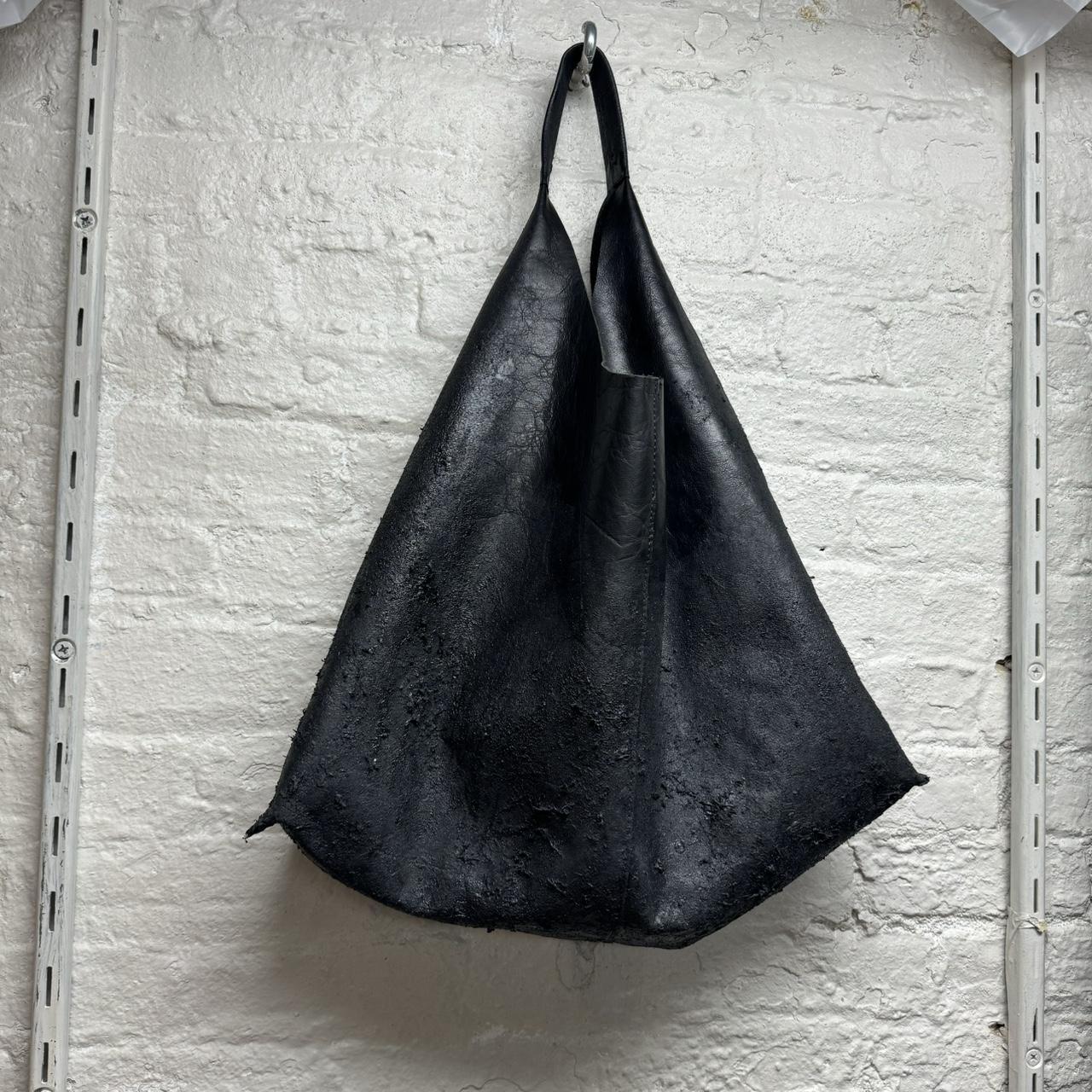 Asphalt Scoop Bag Black Cowhide Leather Hand... - Depop