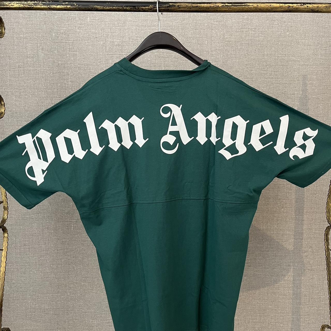Palm Angels Green T Shirt M/L New - Depop