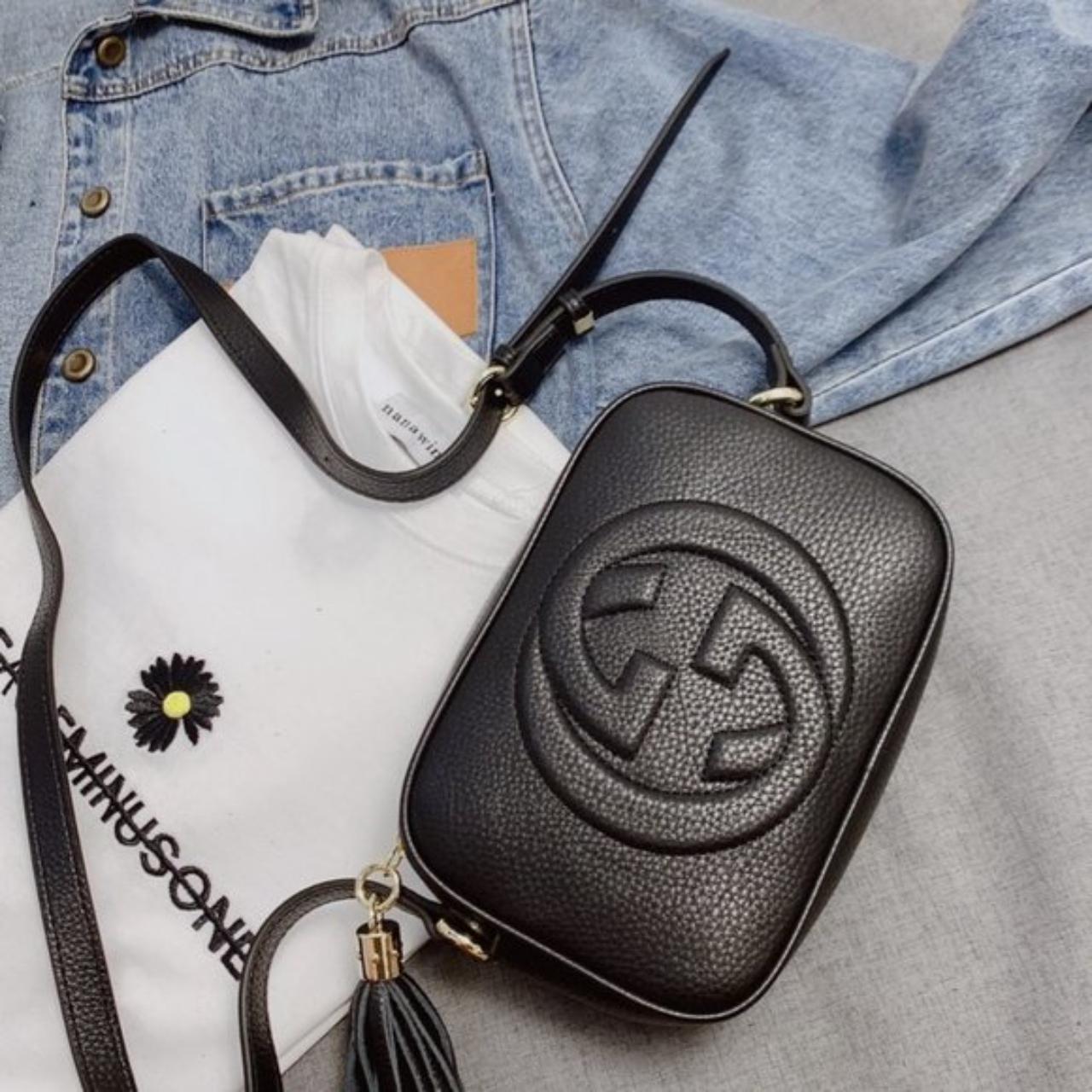 Gucci Disco Soho Black Bag Size : 8W x 6H x... - Depop