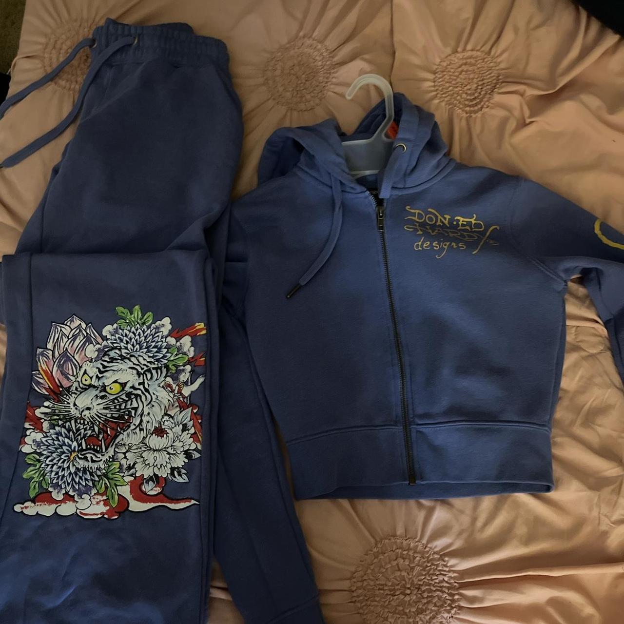 Ed hardy set size small worn a few times but still... | Depop