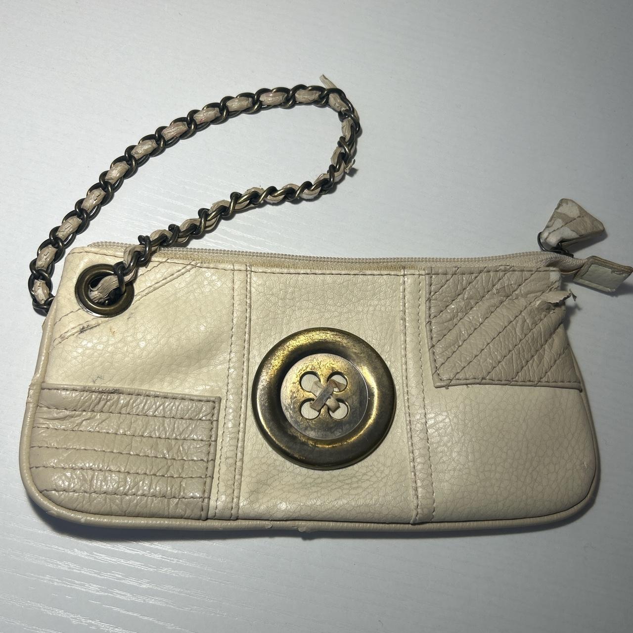 Vintage white leather Hand Purse Please buy through... - Depop