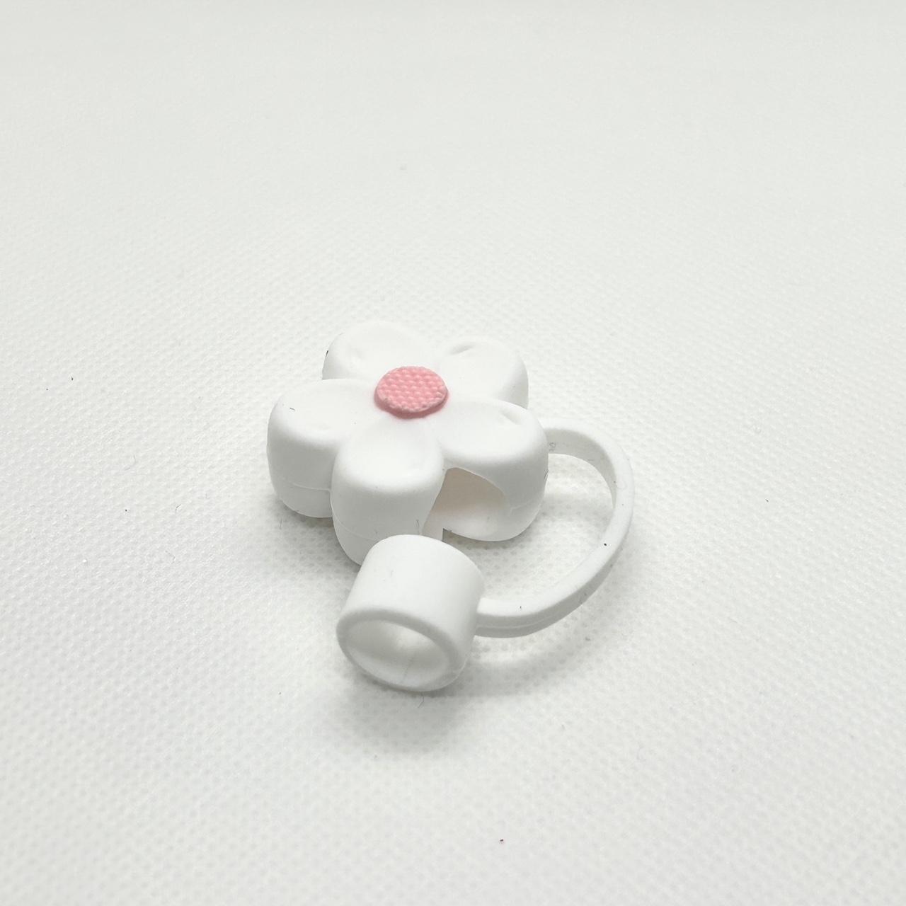 Super cute reusable flower straw topper. Decorative... - Depop