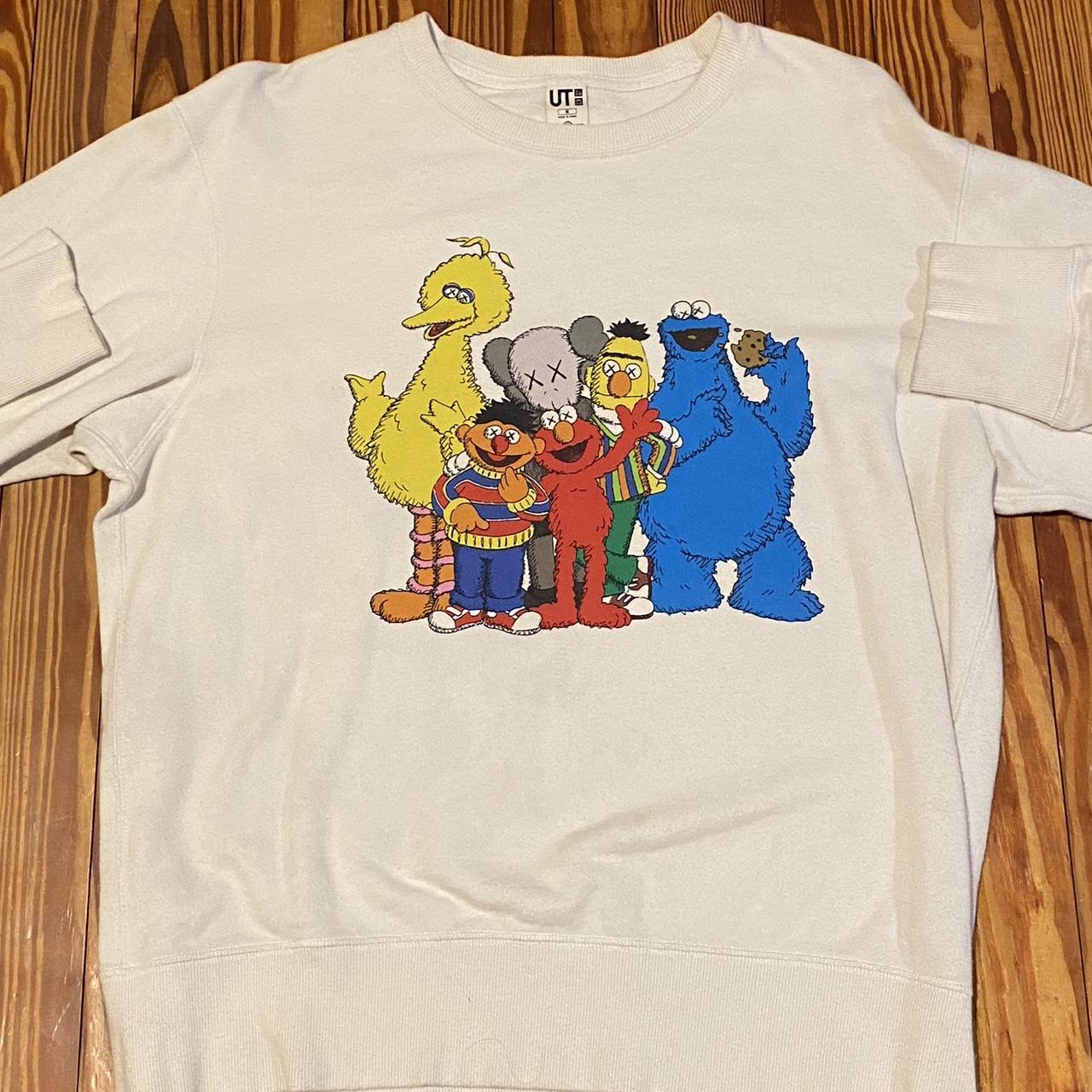 Kaws x Sesame Street sweater 🙏 Size medium 🫡 - Depop