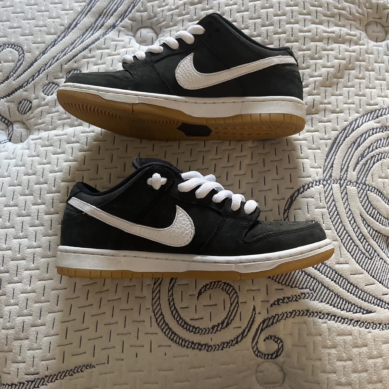 Nike SB Dunk Low Panda trainers in black and white... | Depop