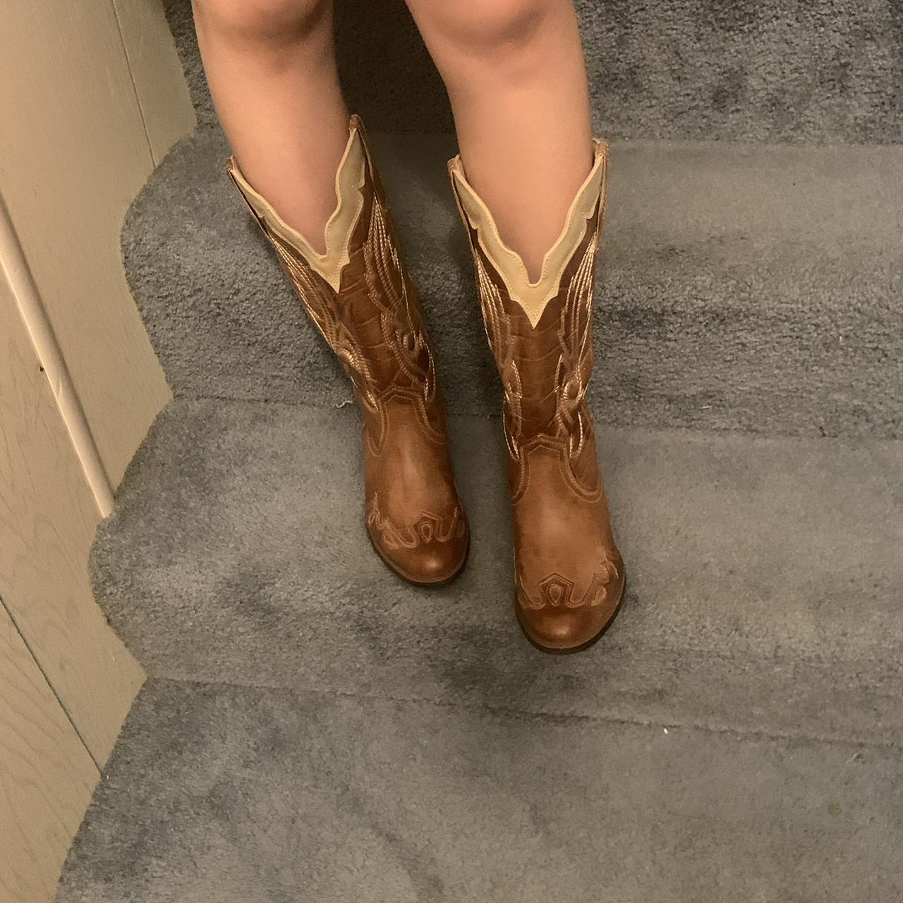 Women's Cisco Cowboy Boots western style... - Depop
