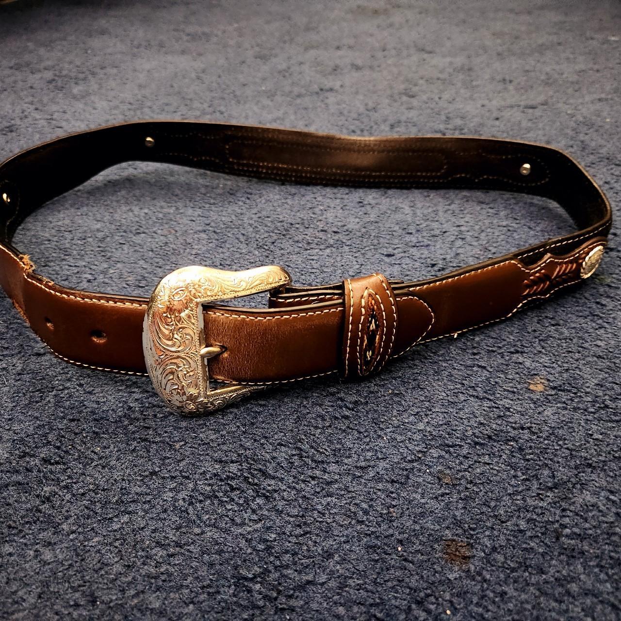 Nocona western genuine leather belt. Seems to be a... | Depop