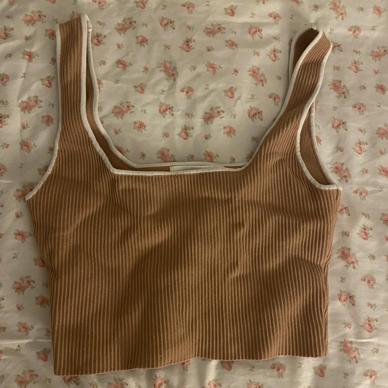 cute brown glassons top🤎 never worn, feel free to... - Depop