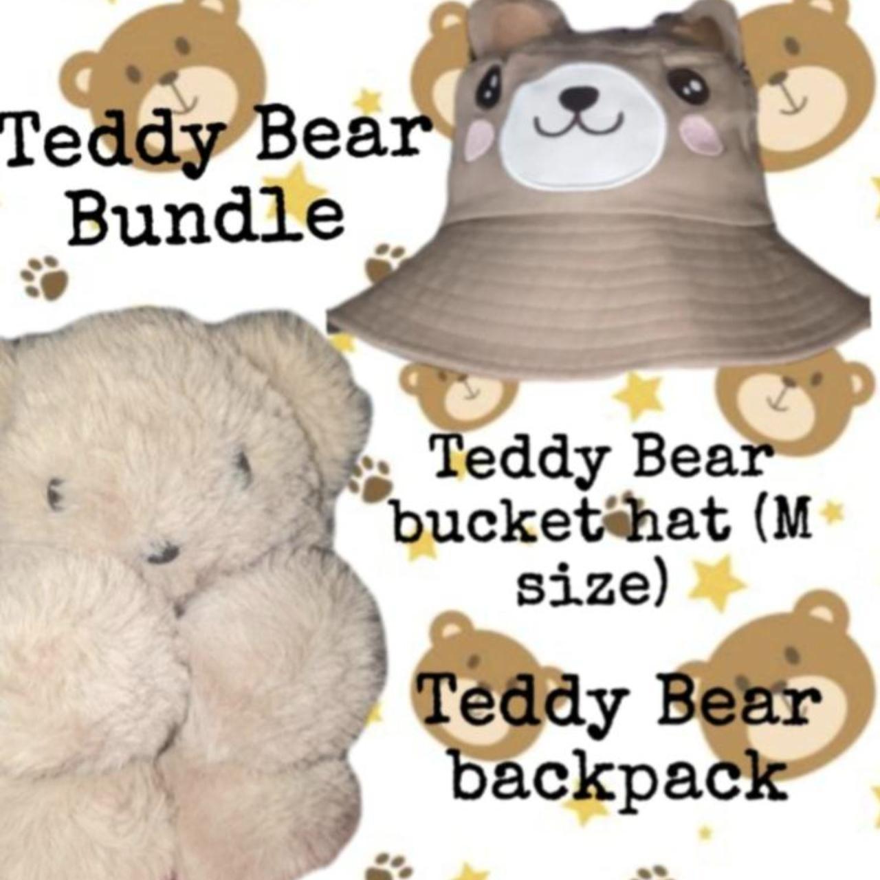 TEDDY BEAR BUNDLE teddy bear bucket had ( medium size) - Depop
