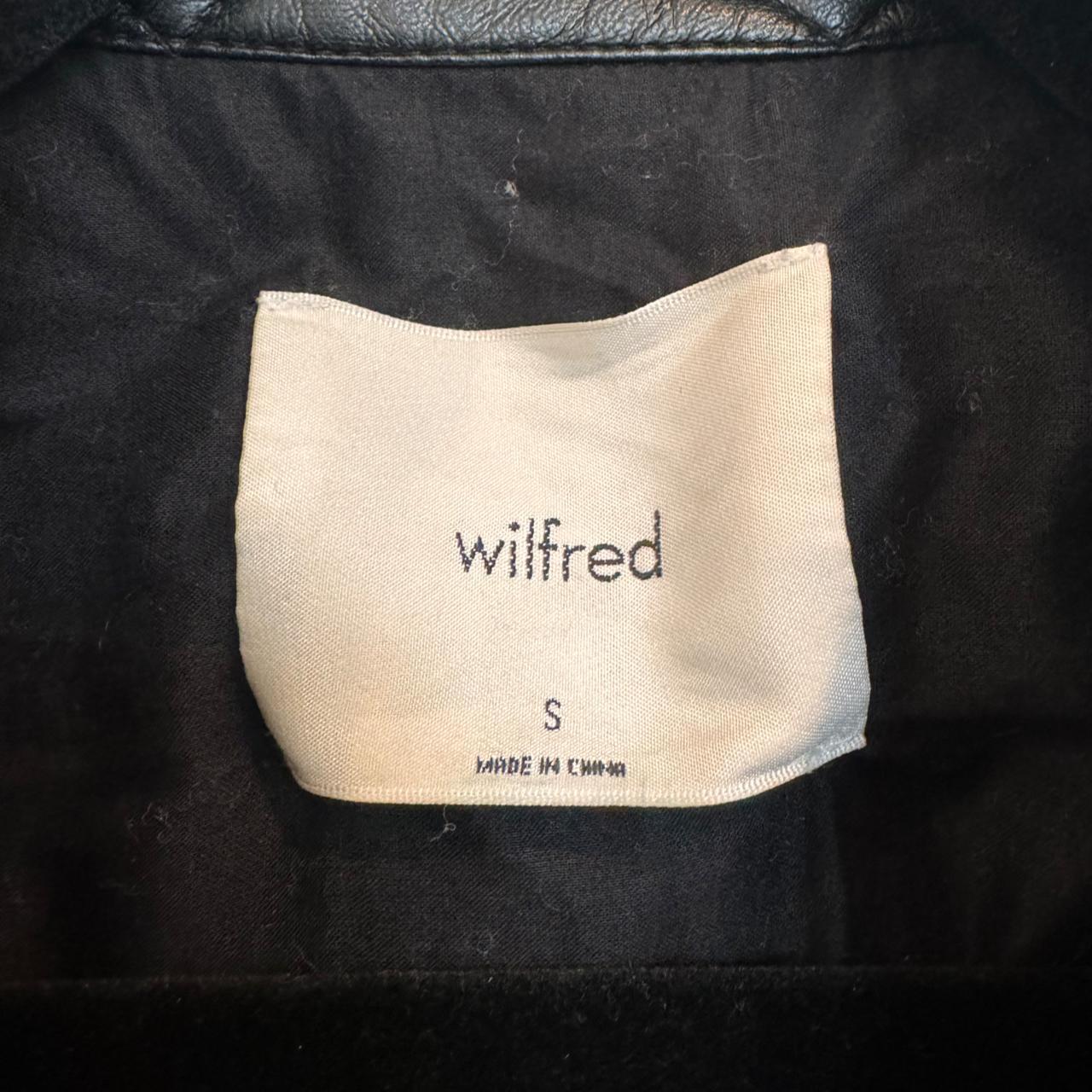 Black vegan leather Aritzia (Wilfred brand) leather... - Depop