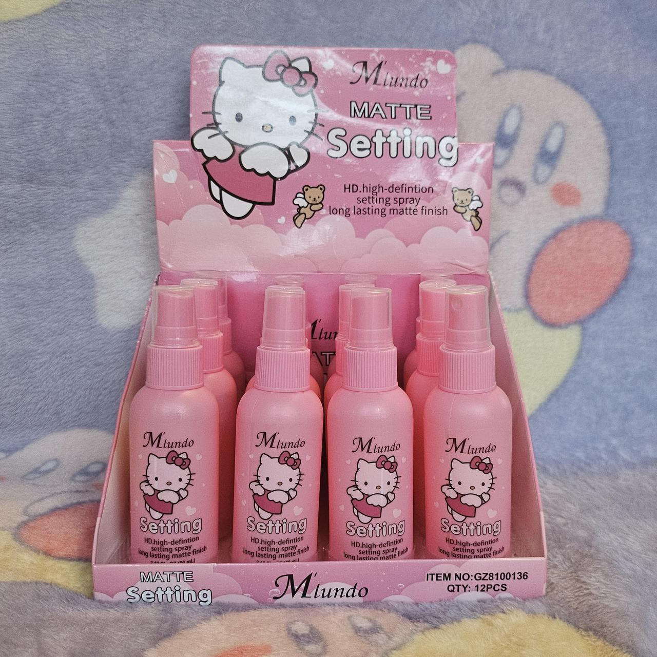 hello kitty setting spray 🌸all sanrio orders come... - Depop