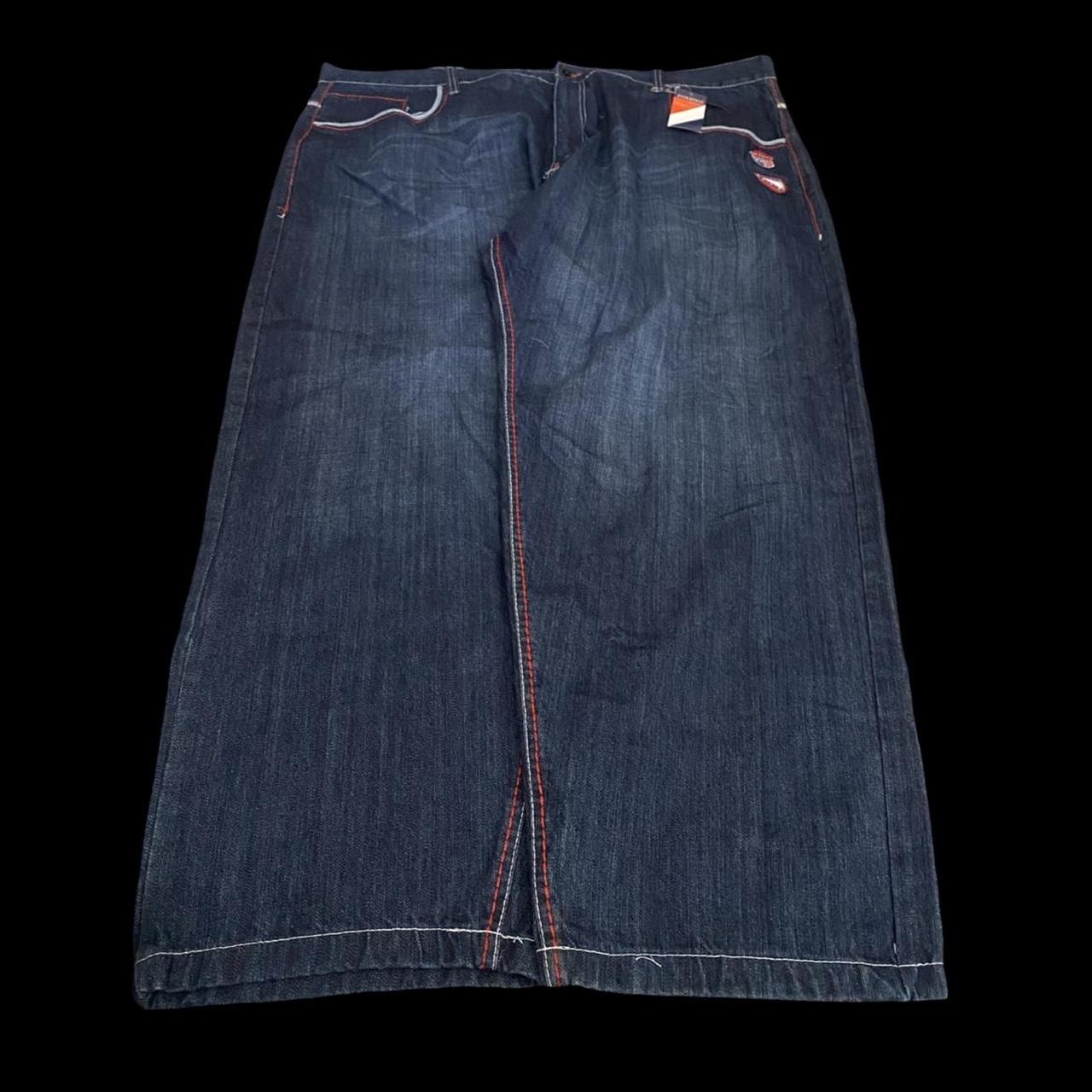 Super tuff pair of blue baggy evolution jeans. These... - Depop