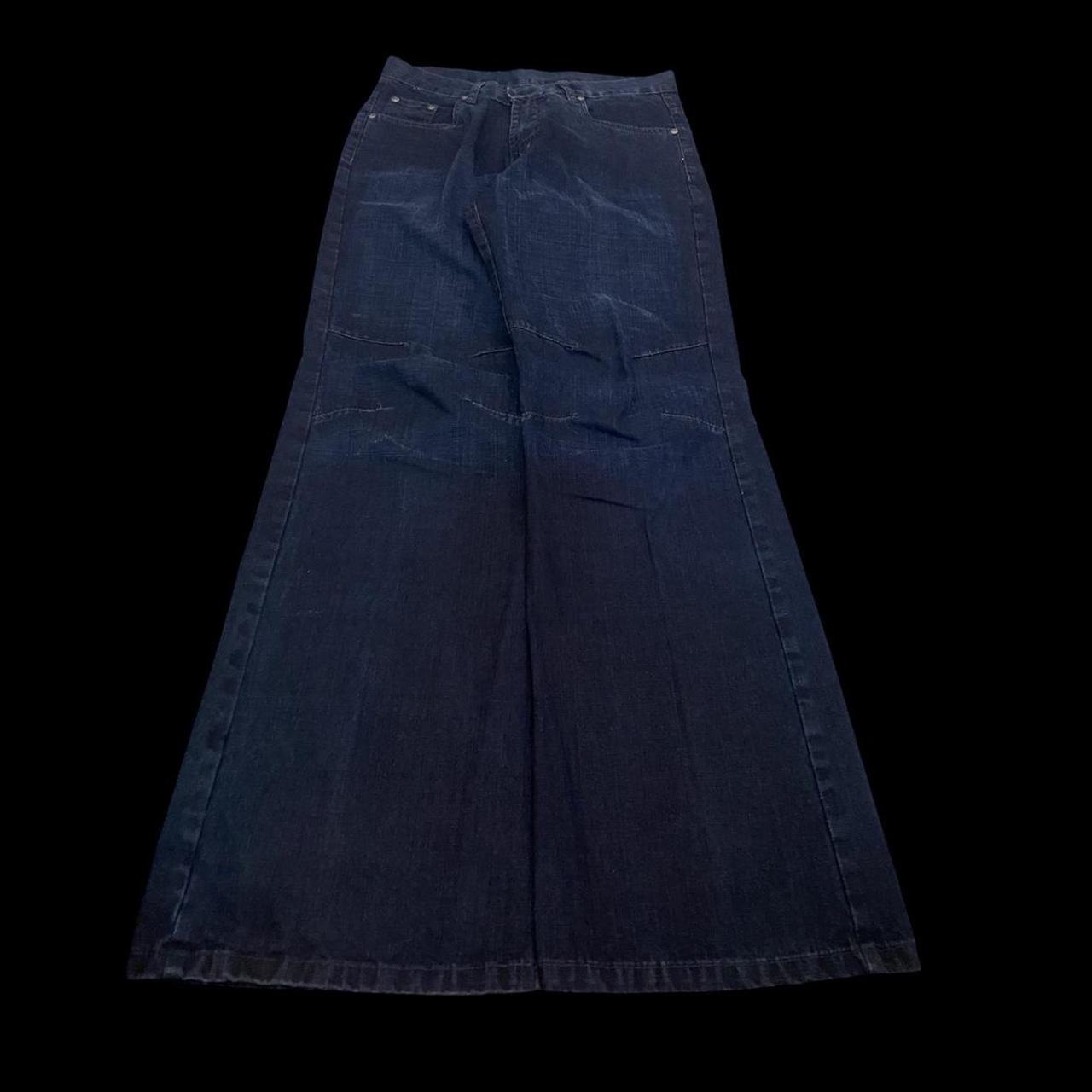 Tuff ass pair of baggy and Insanely flared blue... - Depop