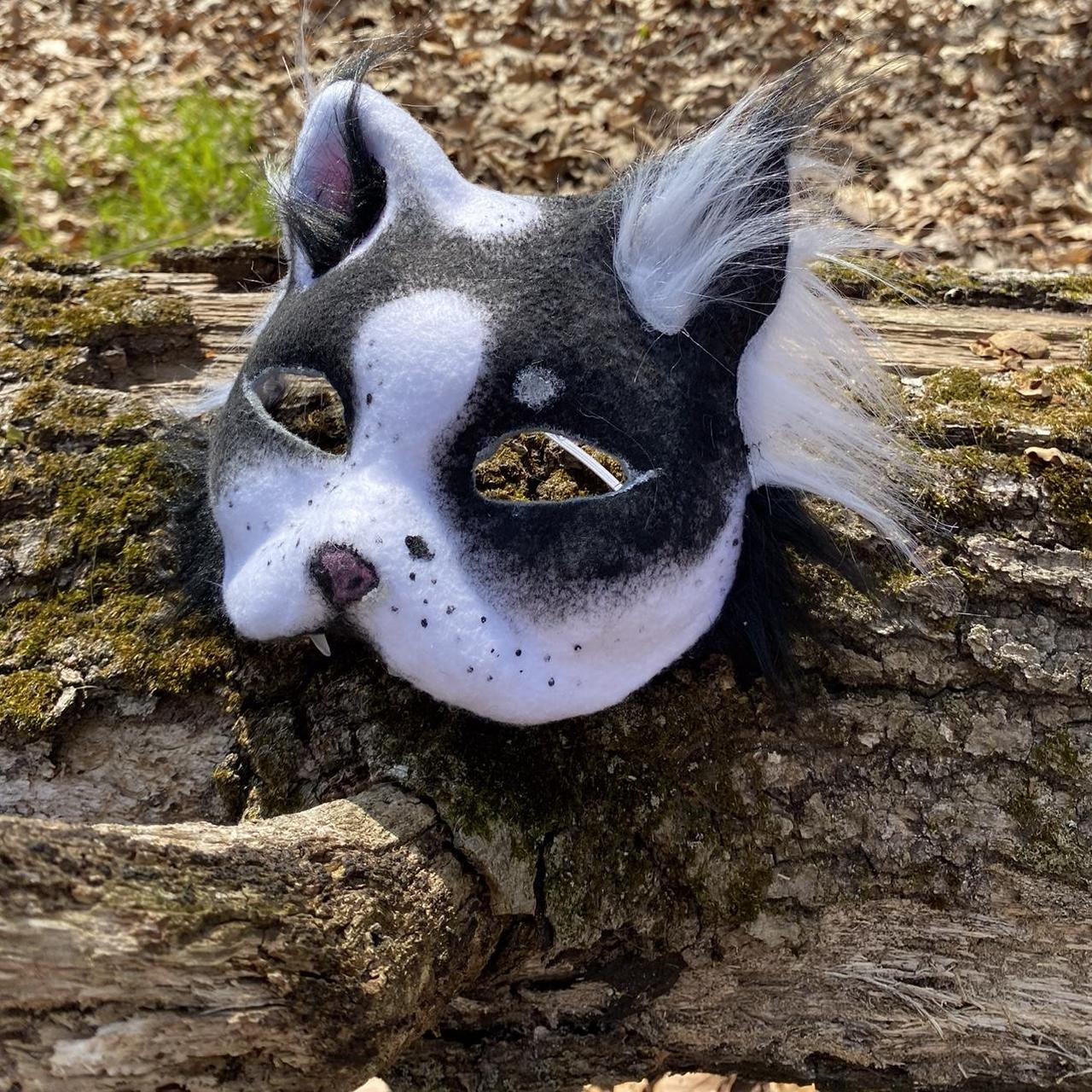 Hand made, cat mask, therian mask - Depop