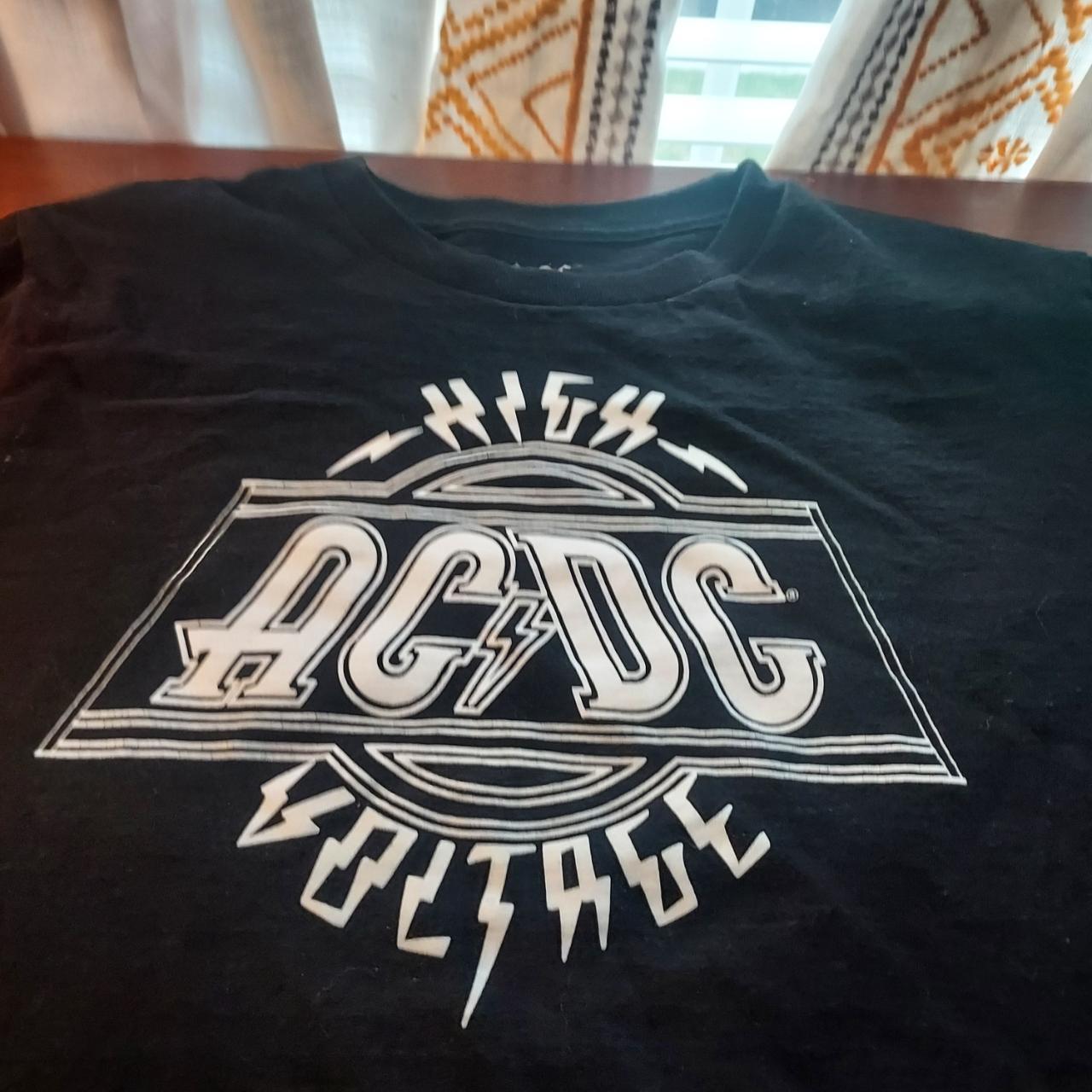 Long Sleeved Shirt, ACDC, Band Logo, - Depop