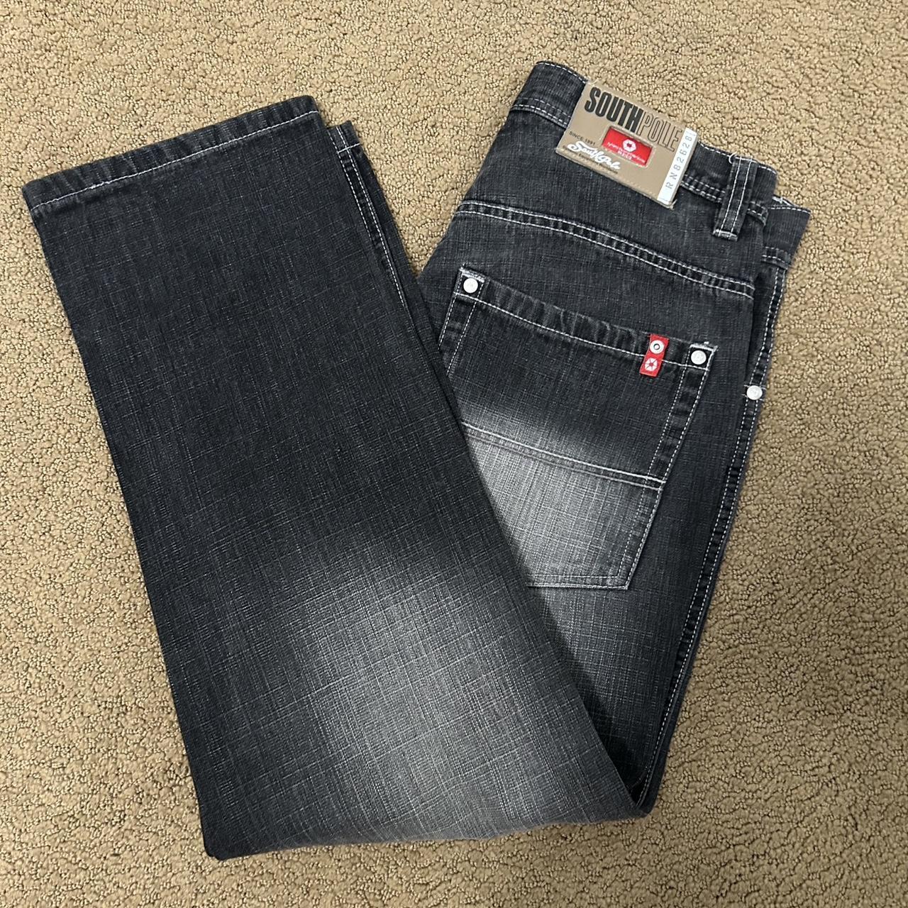 size 29 baggy y2k southpole red tabs great condition... | Depop