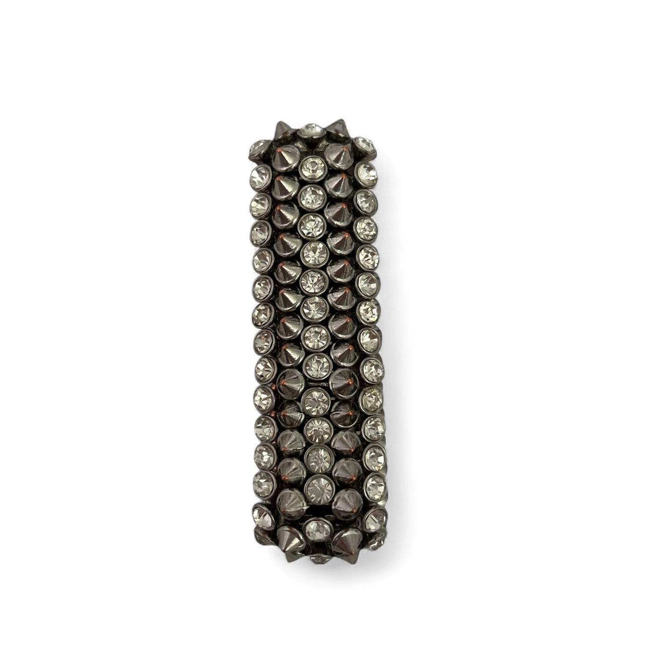 Black spiky rhinestone bracelet #gothic #punk | Depop