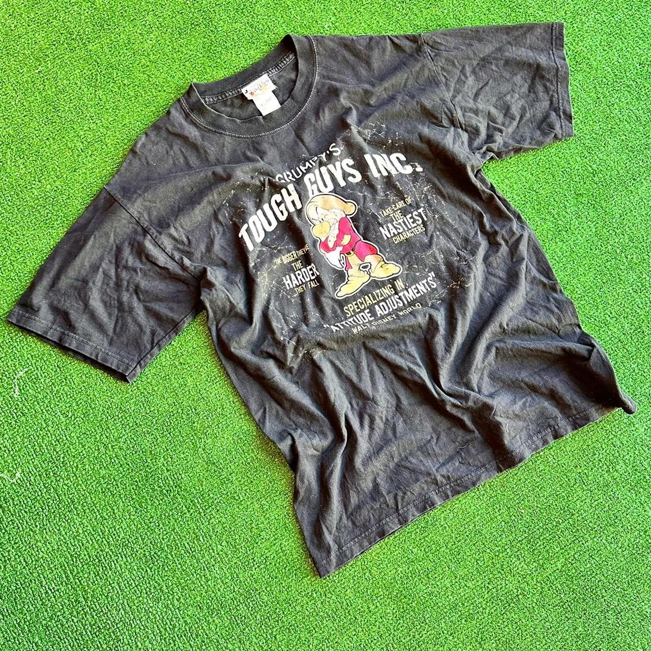 vintage 90s grumpy Disney Graphic Tee fits like M... - Depop