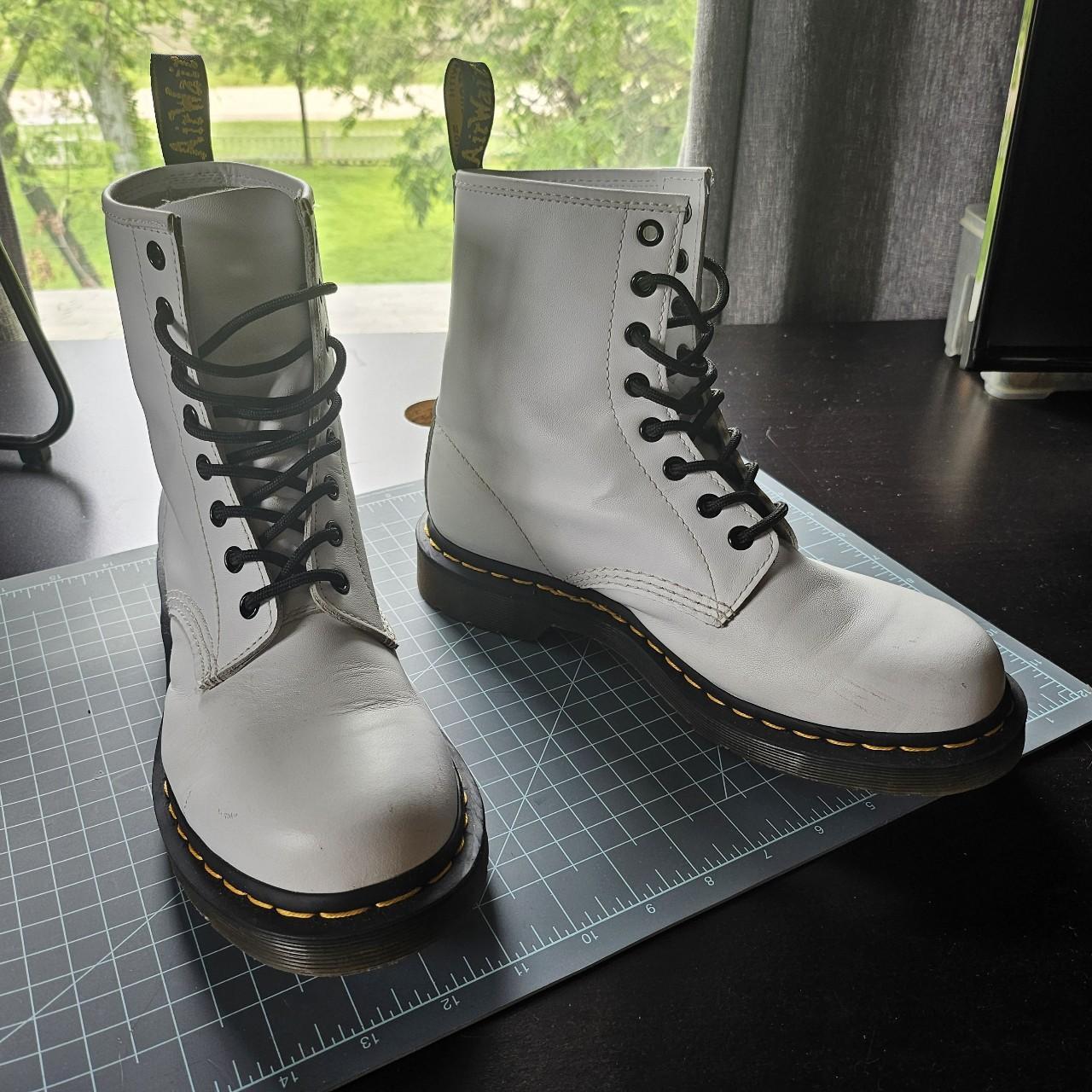 White Docs White doc martens - only worn then a... - Depop