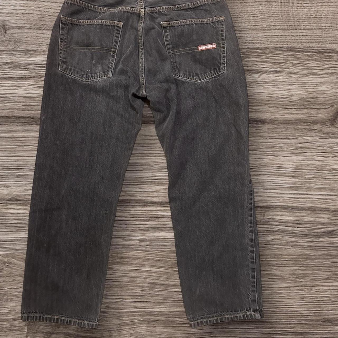 Lowrider Jeans Y2K is a vintage men's black loose... - Depop