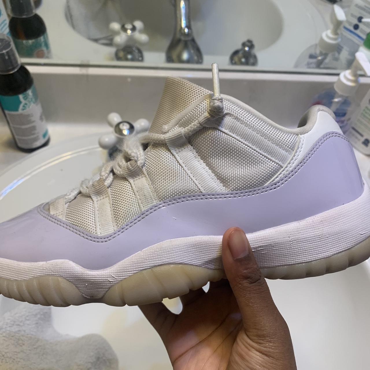 jordan 11s light purple slightly worn will clean... | Depop