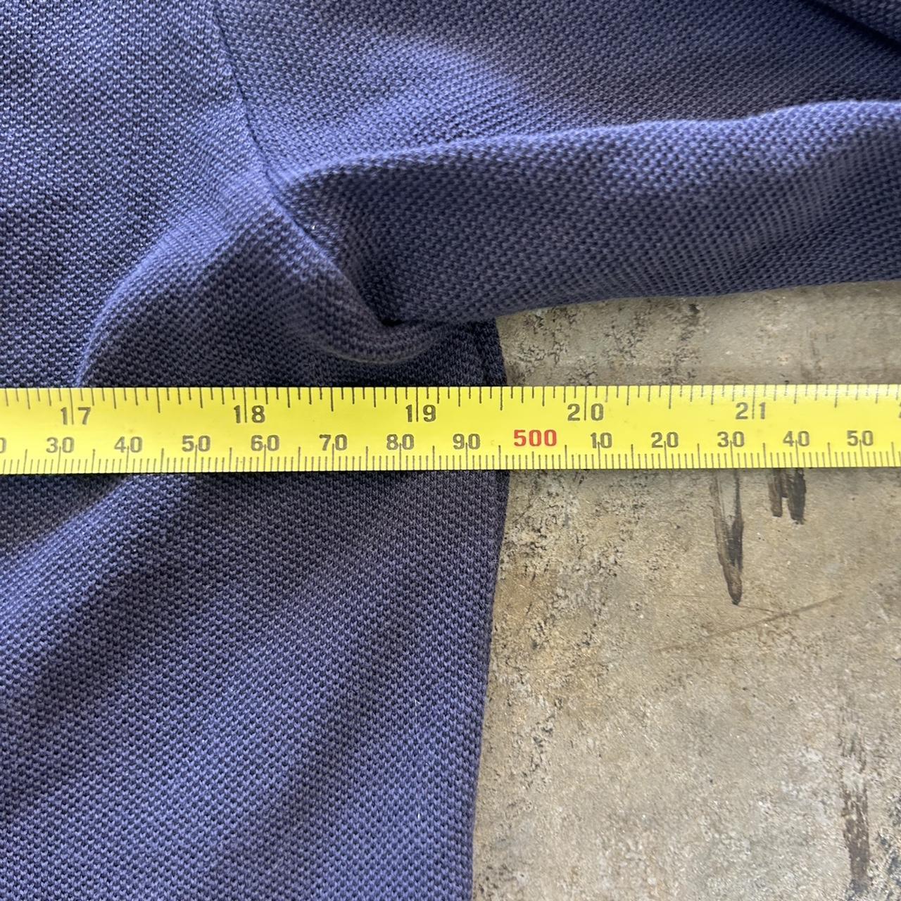 Navy blue Lacoste polo shirt with embroidered logo!... | Depop