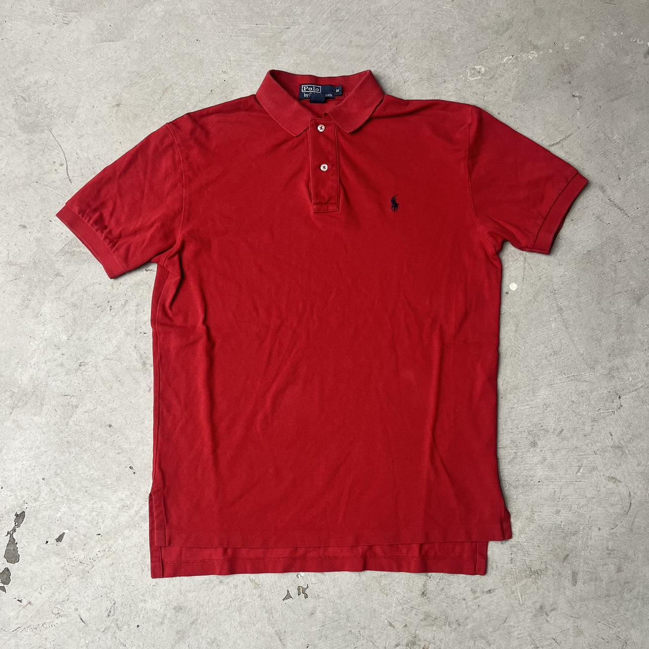 Red Polo Ralph Lauren polo shirt, dm with any... - Depop