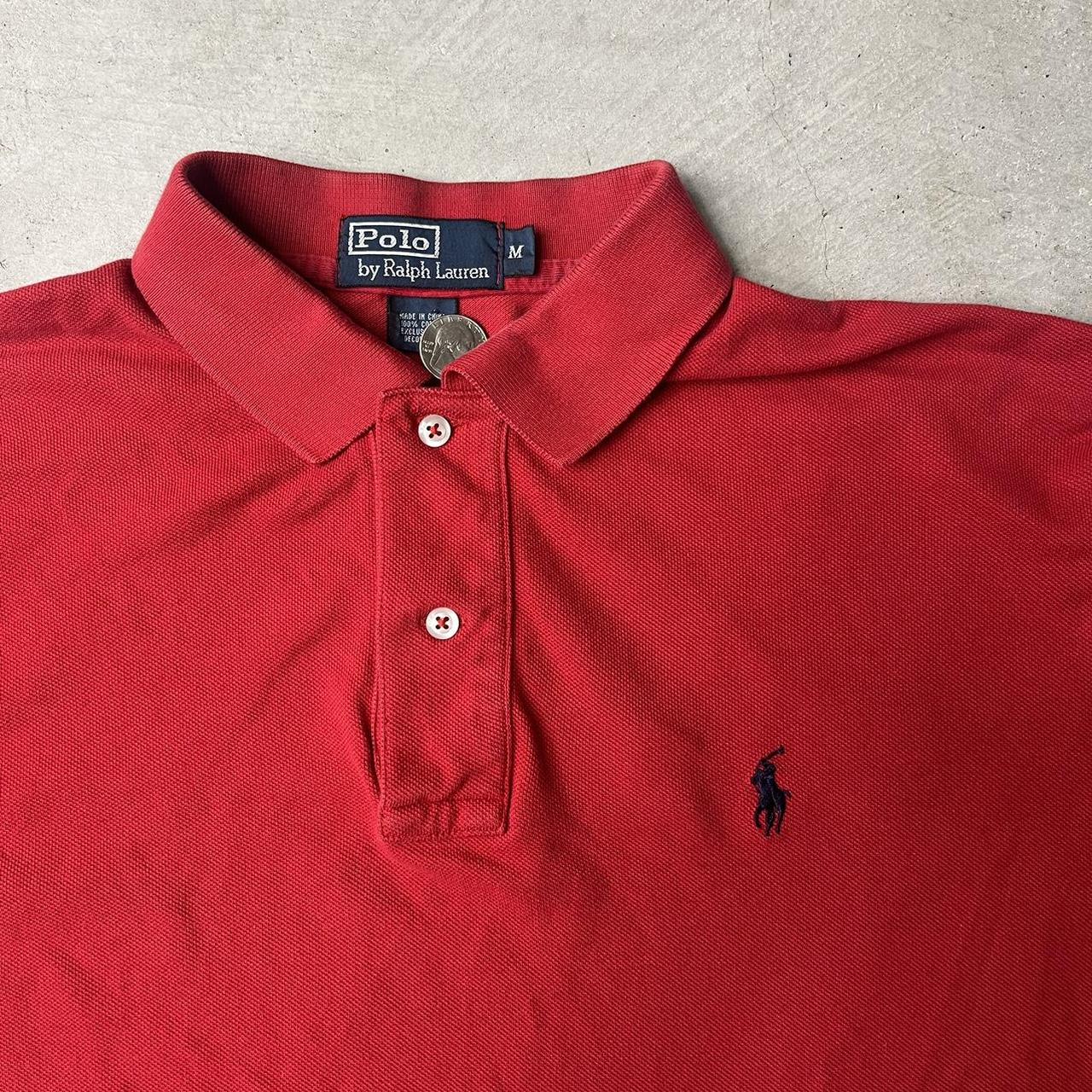 Red Polo Ralph Lauren polo shirt, dm with any... - Depop