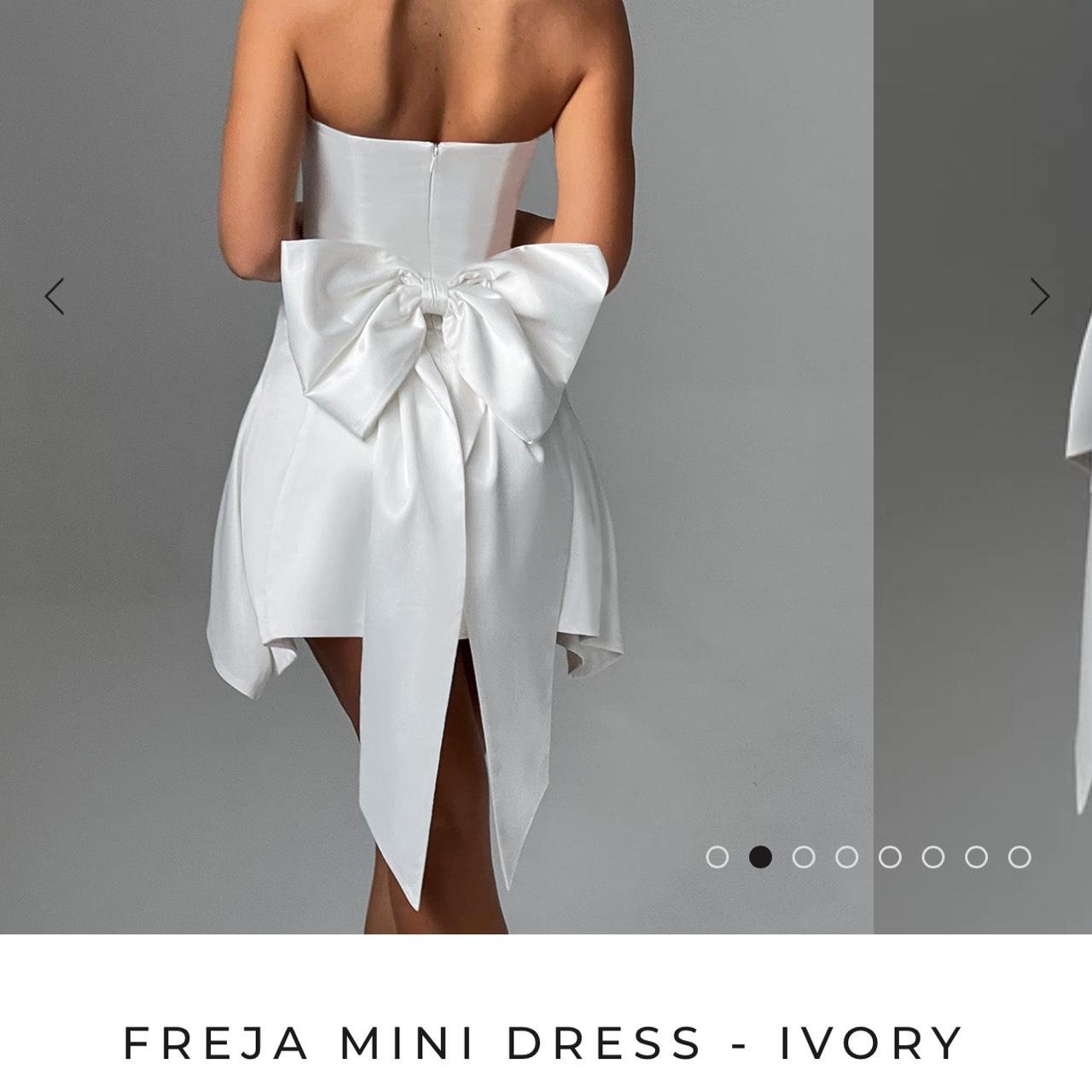 FREJA MINI DRESS - IVORY, babyboo - Depop