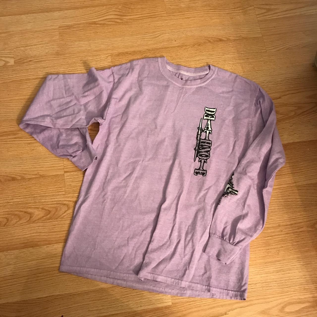 RIPPLE JUNCTION death note purple long sleeved shirt - Depop