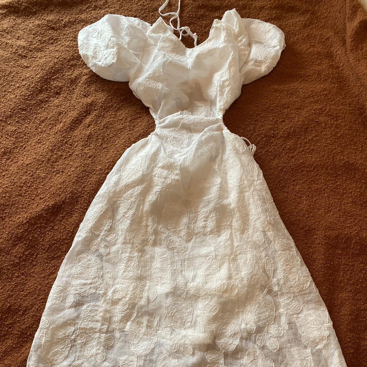 Brand new with labels white cut out dress Size... - Depop