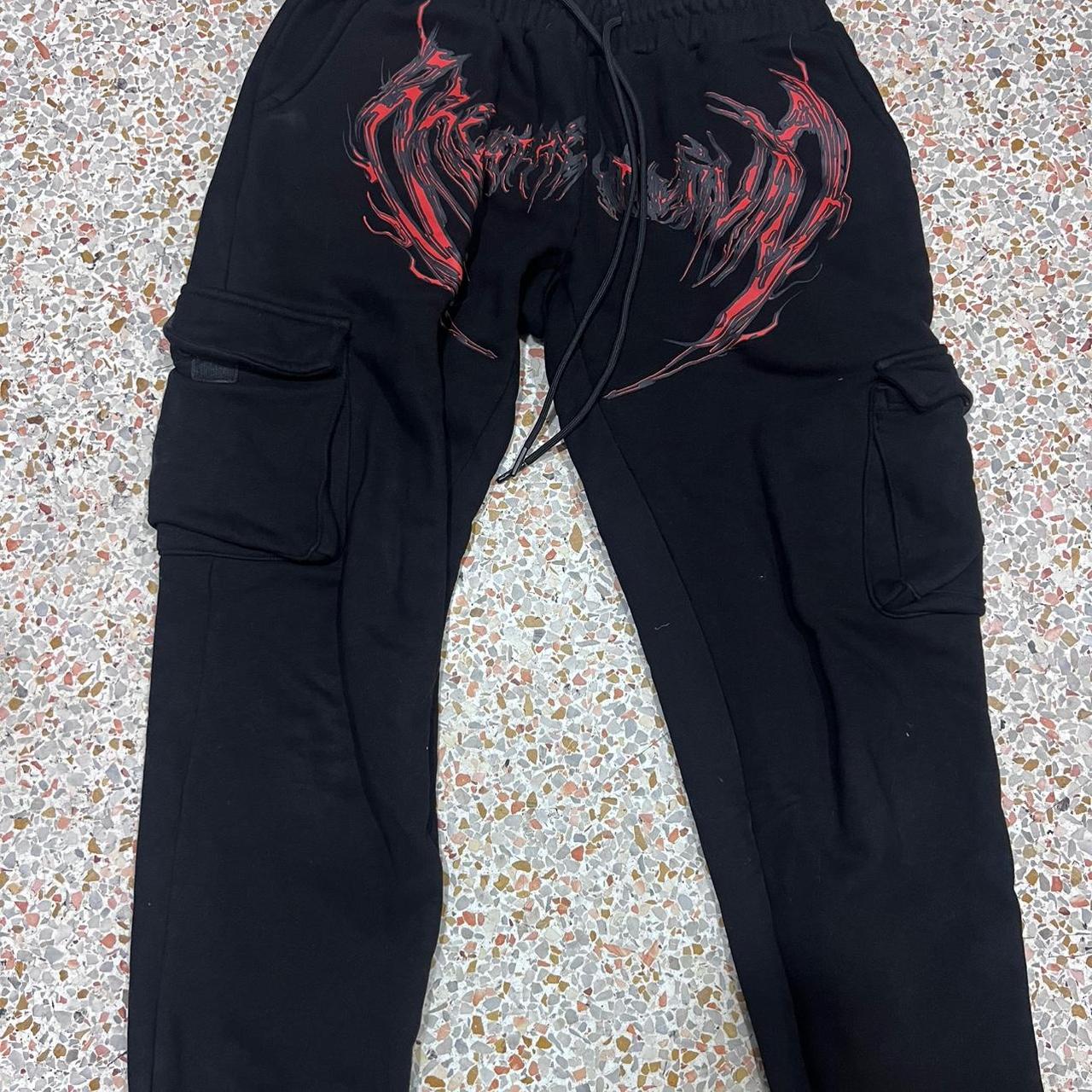 Breathe Divinity Red Cargo pants (Feb 2025... | Depop