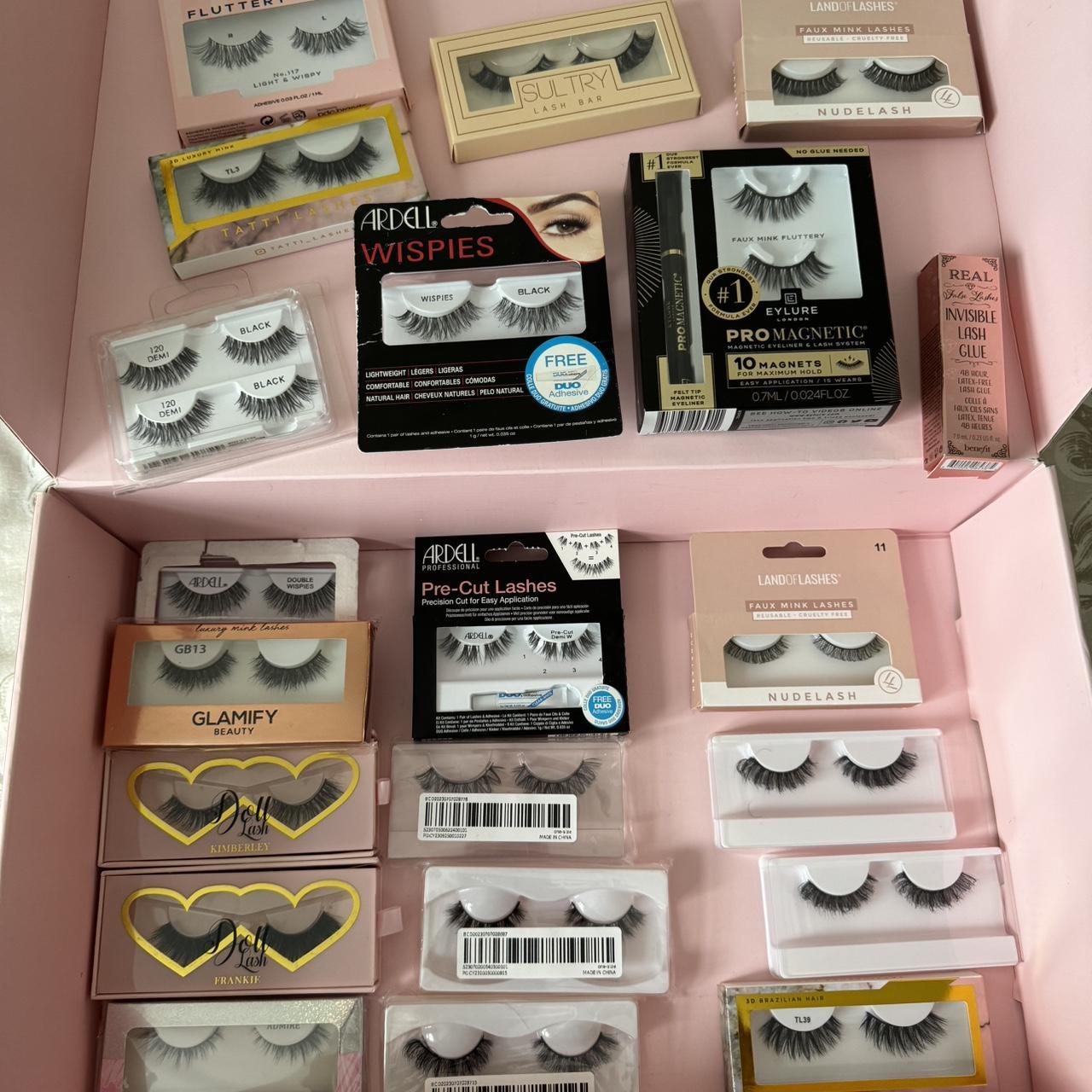 Brand new eyelashes bundle With Benefit lash glue - Depop