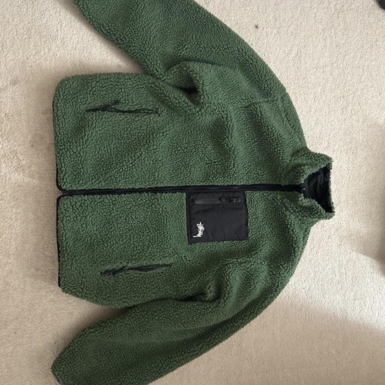 stussy 8 ball fleece, reversable. - Depop