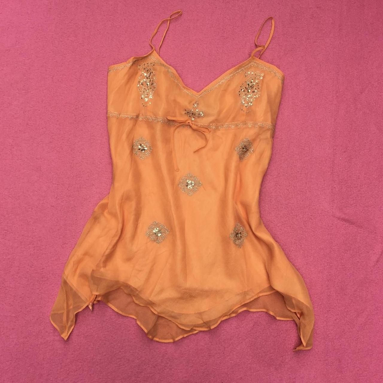 Y2k Boho Fairy Camisole Stunning Y2k Silk Depop